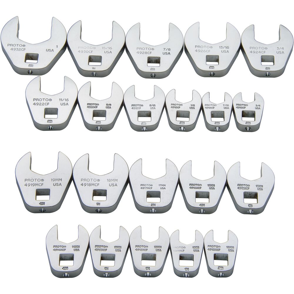 Proto 20 Piece Crowfoot Set
