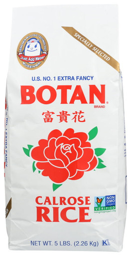 BOTAN EXTRA FANCY RICE ( 8 X 5 LB ) - Retail 1717