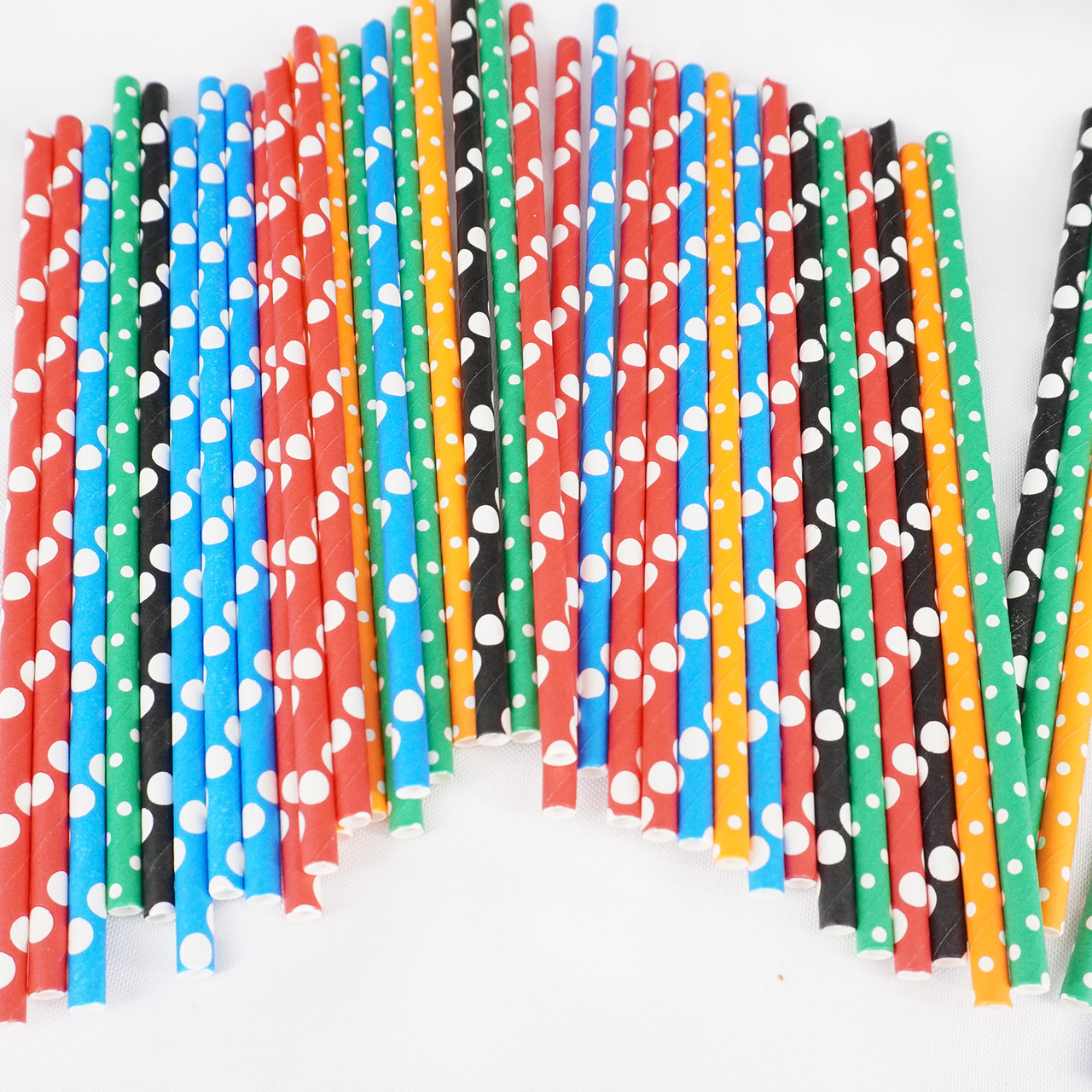 Multicolour Biodegradable Paper Straws Pack Of 100 Event Decor Shop