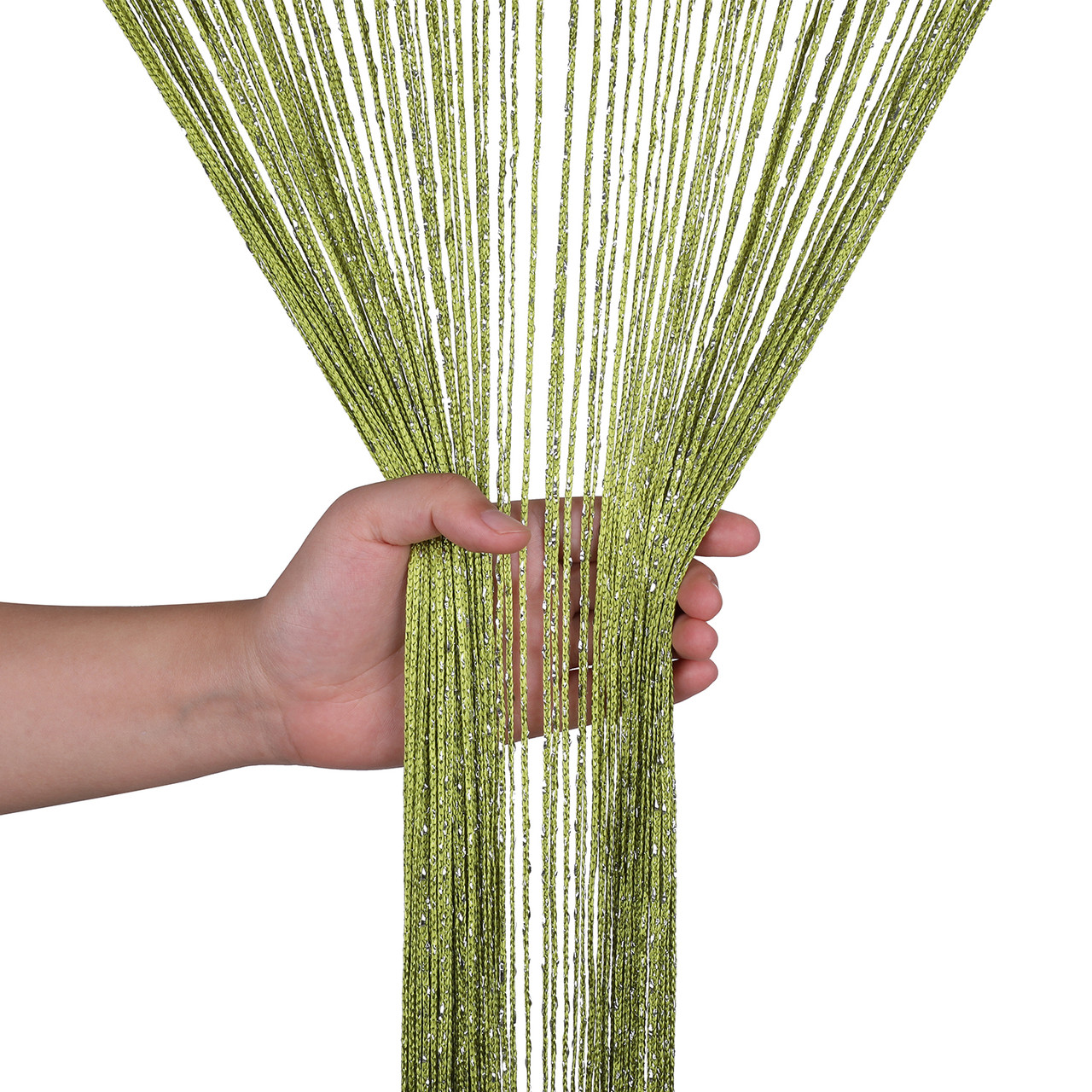 String Curtain Panel - Green