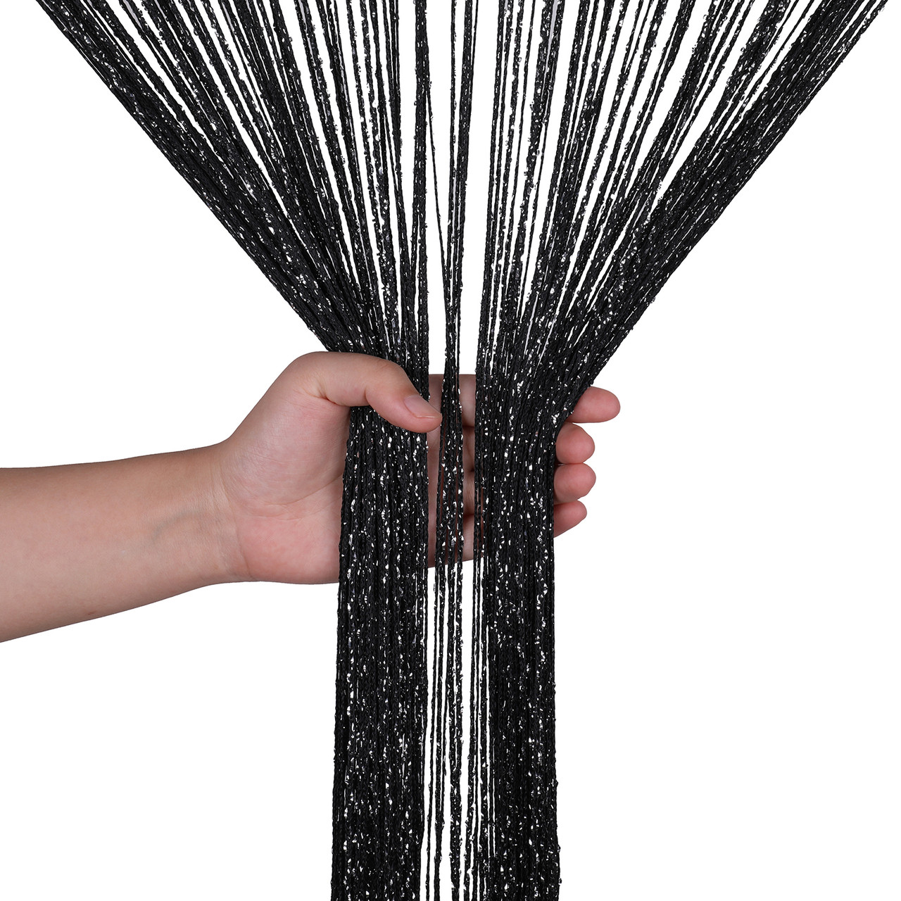 String Curtain Panel - Black