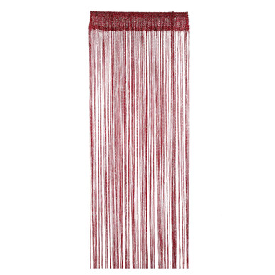 String Curtain Panel - Burgundy