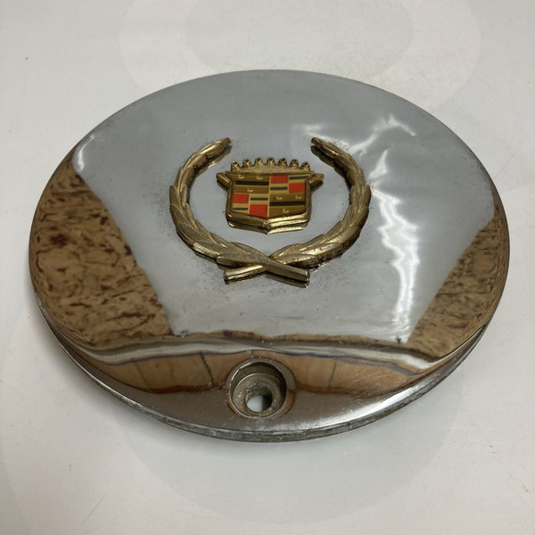 *CAD 32B* Cadillac Center Wheel Cap Polished Gold Emblem 7 7/8" - Taz ...