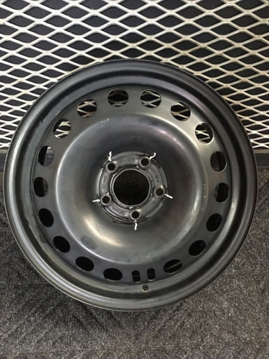 GM Black Steel Wheel 17x7 5x115 44mm Offset 417002006001 2170106 - Taz ...