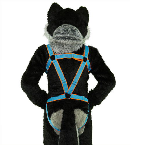 TRI-Harness with Leg-Straps [2-colored] - Crunchycurl Creations