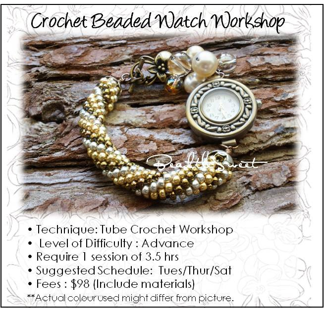 Crochet Beaded Watch Workshop by BeadtleSweet
