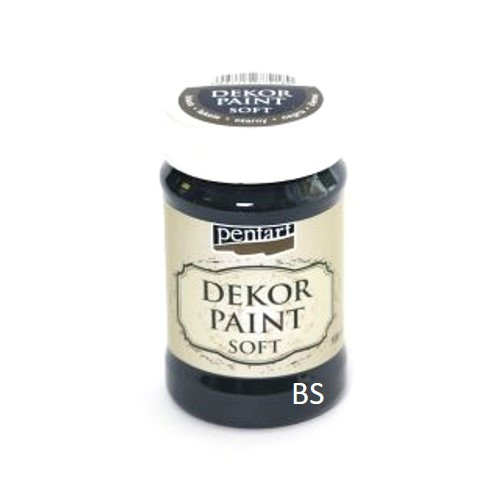 Pentart Dekor Paint Soft Black 100ml by BeadtleSweet