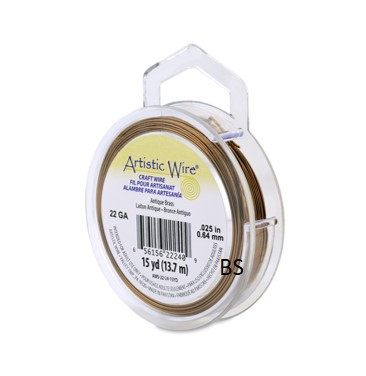22 Gauge Antique Brass Artistic Wire (Medium Spool) by BeadtleSweet