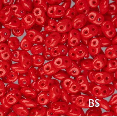 SuperDuo Beads 2.5X5mm Red Coral