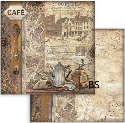 SBB965 Stamperia Scrapbooking Double face sheet - Coffee and Chocolate ...
