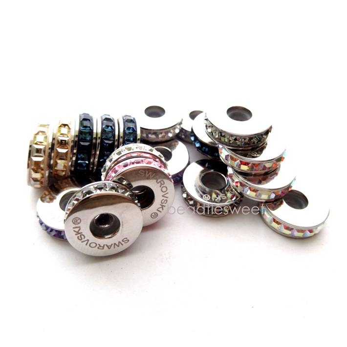 BeCharmed Pave Beads by BeadtleSweet