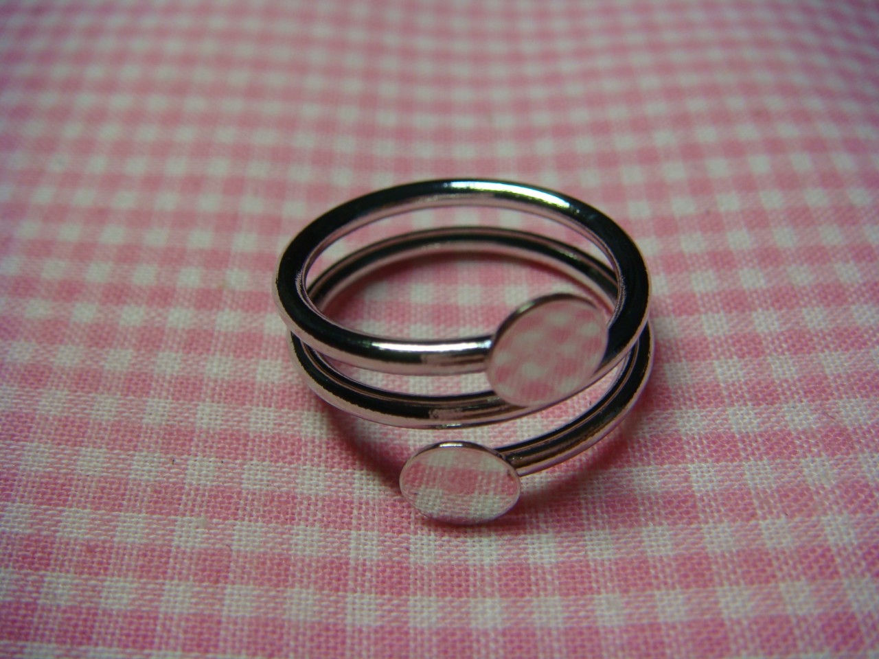 Spiral Ring base finding with 6mm base plate from BeadtleSweet