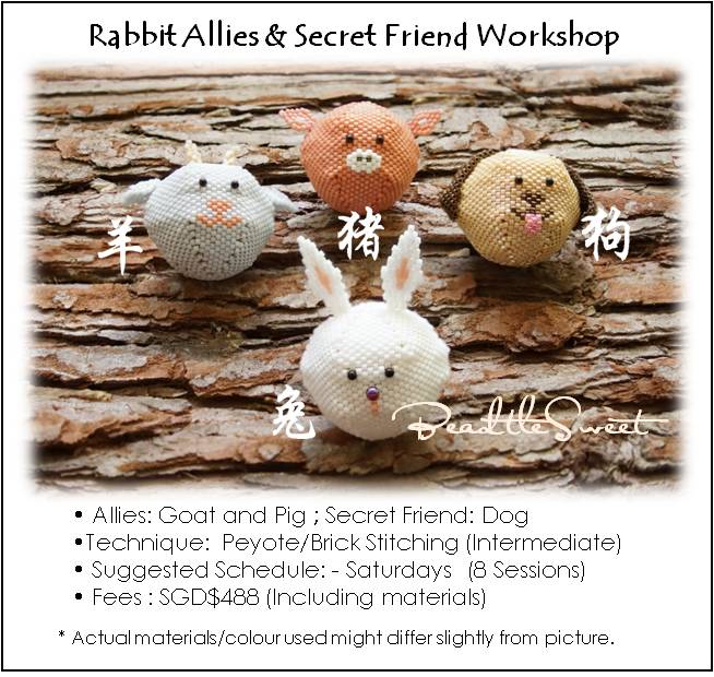 Jewelry Making Course : Rabbit Allies and Secret Friend Stitching Workshop