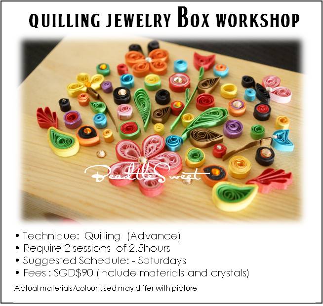 Paper Quilling Course : Quilling Jewellery Box Workshop
