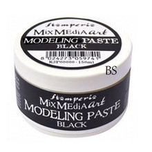 Stamperia Black Modeling Paste 150ml by BeadtleSweet