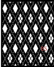 Stamperia Stencil 20x25cm - Master of Magic rhombus pattern (KSTD176)