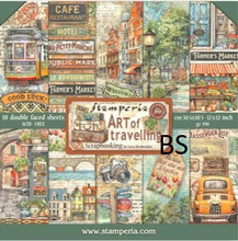 Stamperia Paper Pad Block 10 sheets Art of Travelling by BeadtleSweet