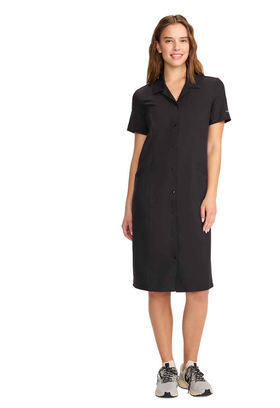 WOMEN'S BUTTON FRONT DRESS - Housekeeping Uniforms Direct