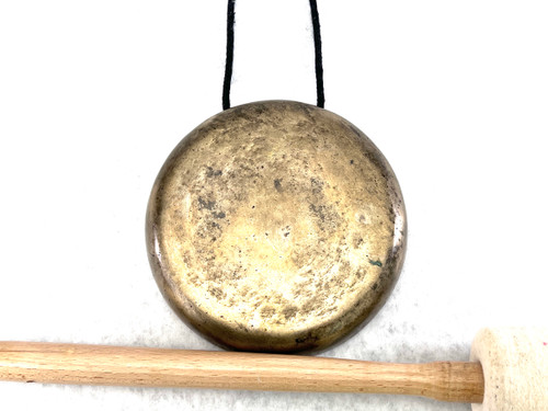 6.5" E Note Antique Dinner Plate Gong #gong618 - Soundtopia