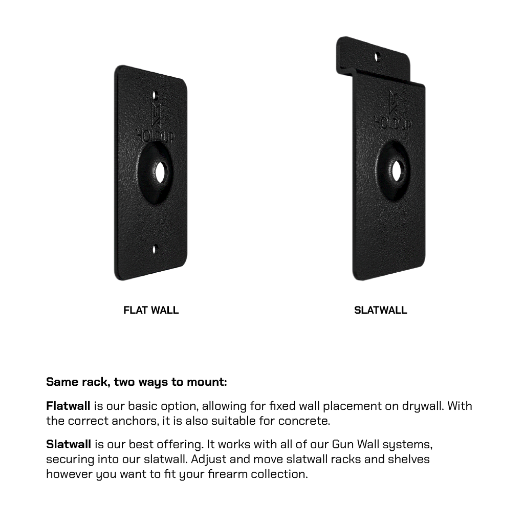 Vertical Wall Mount Gun Rack | 6 Gun Rack | Rifle Hangers