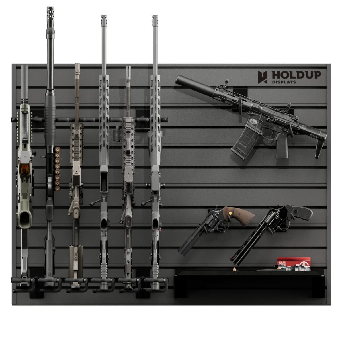 Dealer Display Gun wall - Hold Up Displays