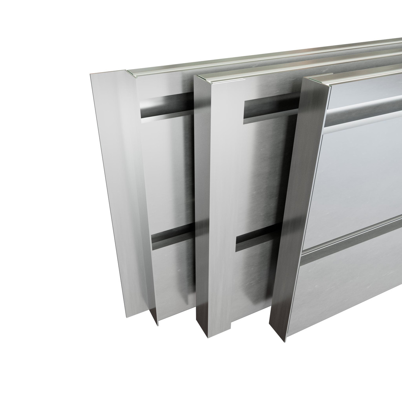 End Cap Set for HDSW2 Strong Wall - Aluminum Slatwall Rail - Light ...