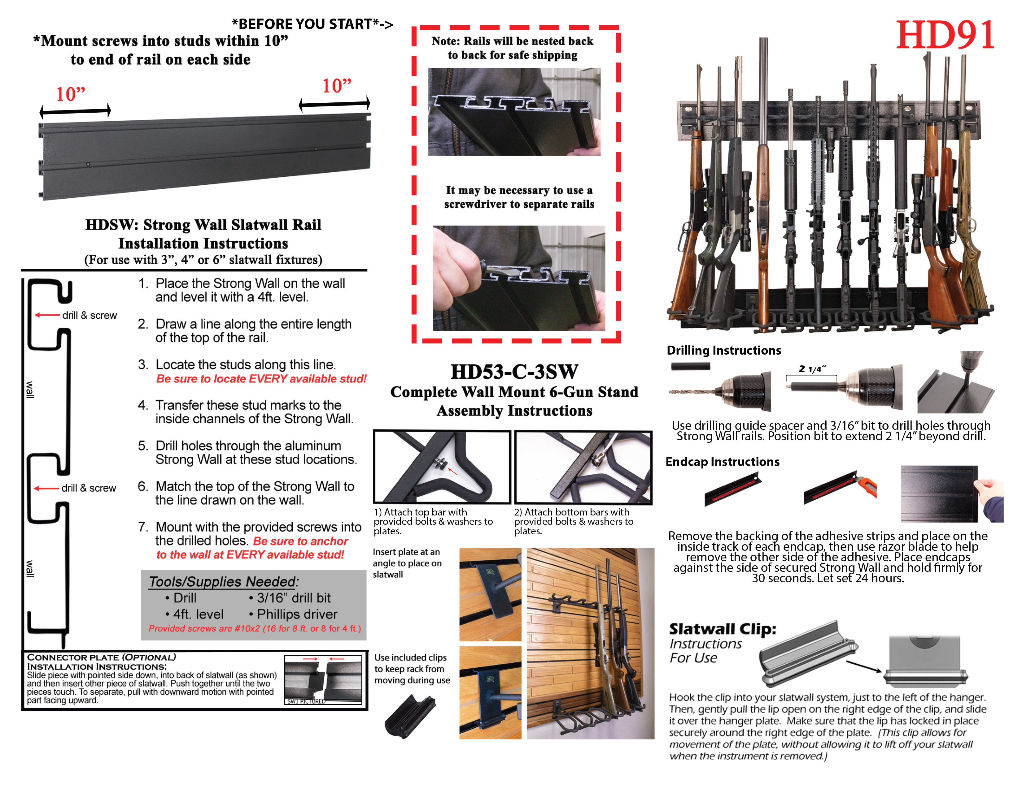 Tactical Wall Mount Gun Rack | Display Gun Wall | Best Gun Wall