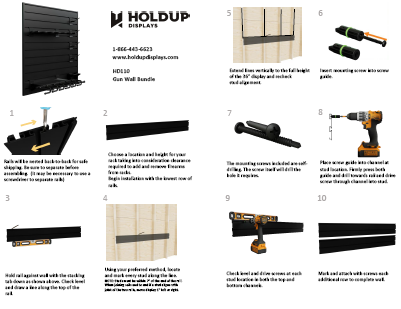 Compact Display Package 3'x3' | HD110 - Hold Up Displays