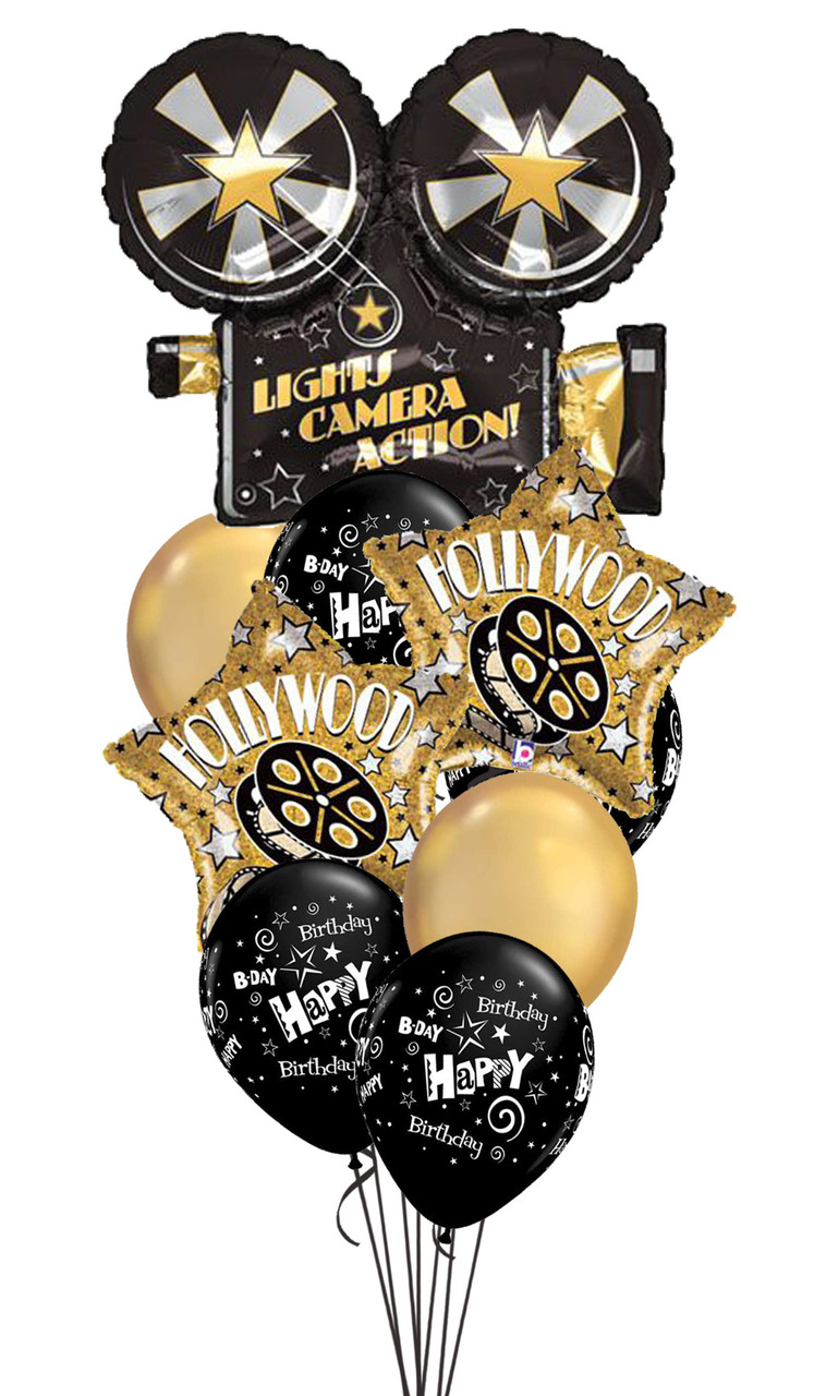 Lights! Camera! Action! Birthday Bouquet - M & M Balloon Co. of Seattle