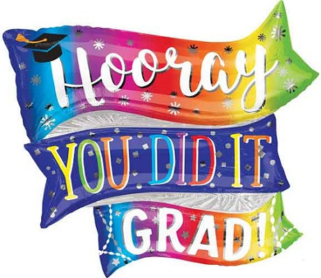 Hooray! You Did It Grad! Bouquet - M & M Balloon Co. of Seattle