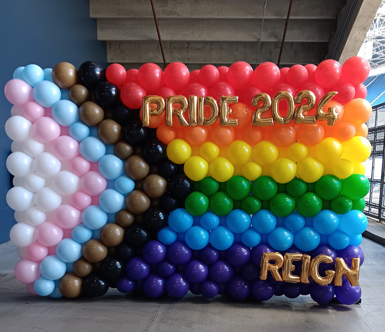 Pride Theme - IIP Flag Wall - M & M Balloon Co. of Seattle