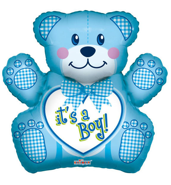 Baby Boy Bear Shape - M & M Balloon Co. of Seattle
