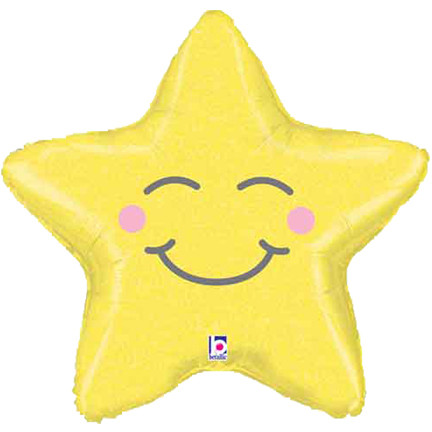Baby Smiley Star Shape - M & M Balloon Co. of Seattle