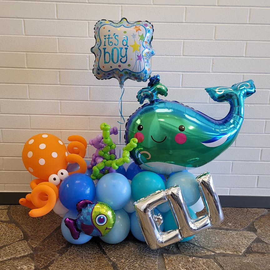 Under the Sea/Ocean Theme - Marquee with Name & Any Message Foil - M ...