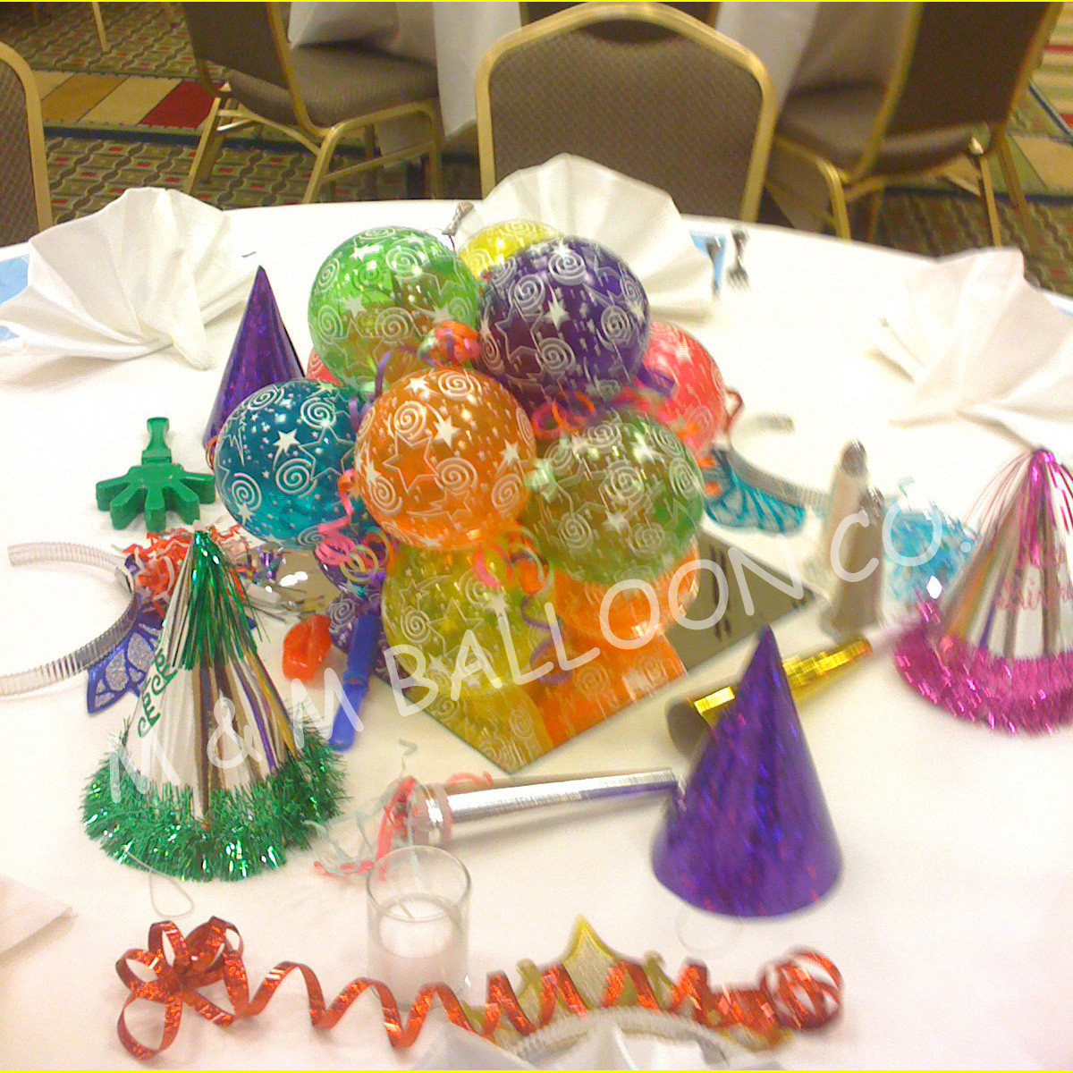 Table Top Topiary on a Stick Centerpieces - M & M Balloon Co. of Seattle