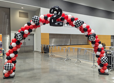 Racing Theme - Arch - M & M Balloon Co. of Seattle