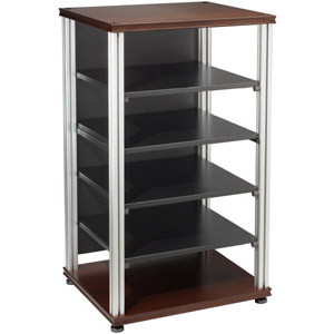 Salamander Synergy S40 6-Shelf Audio Rack - Walnut/Alumium - Audio ...