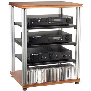 Salamander Synergy S30 5-Shelf Audio Rack - Cherry/Aluminum - Audio ...