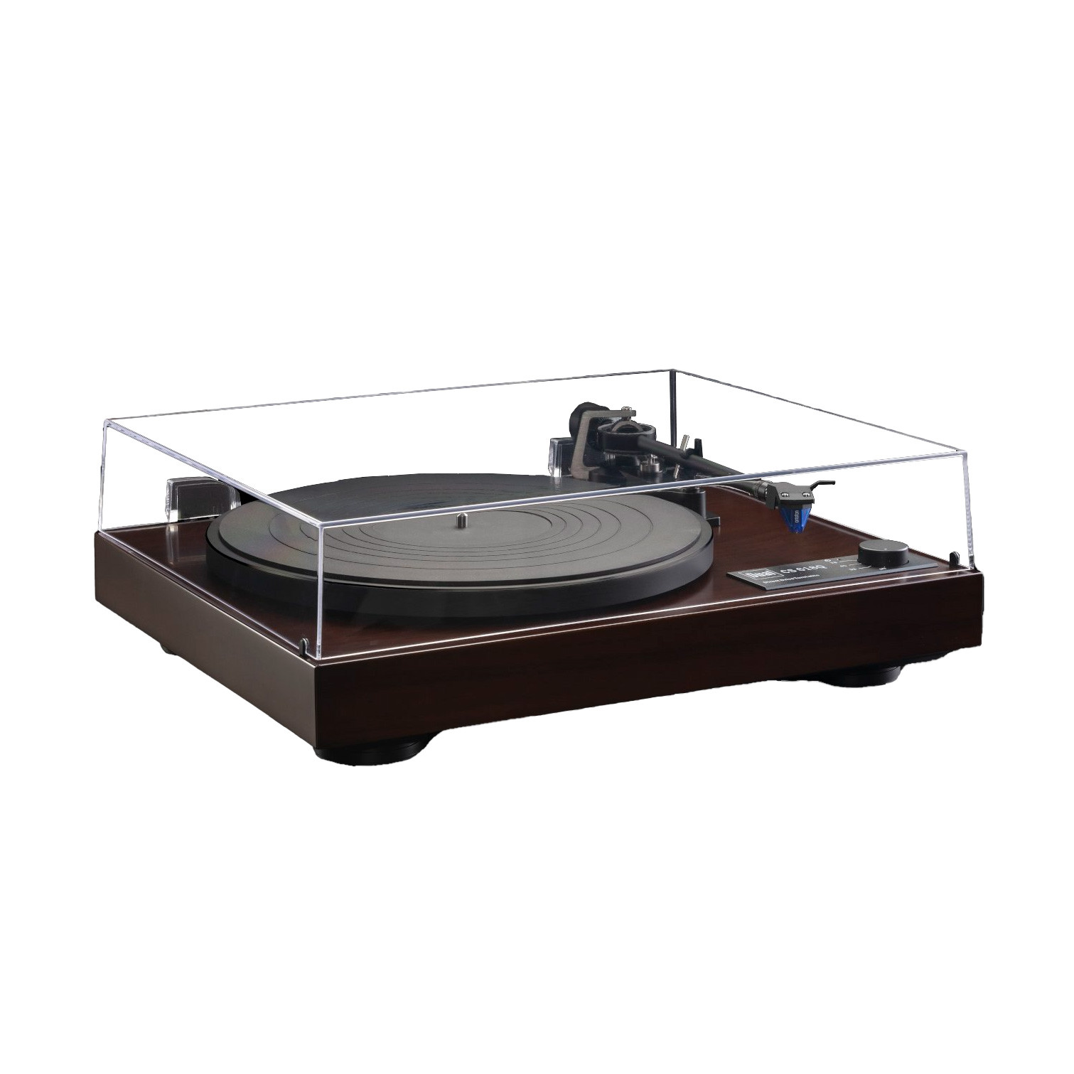 Dual CS 618Q Direct Drive Turntable - Gloss Walnut - Ortofon 2M Blue ...