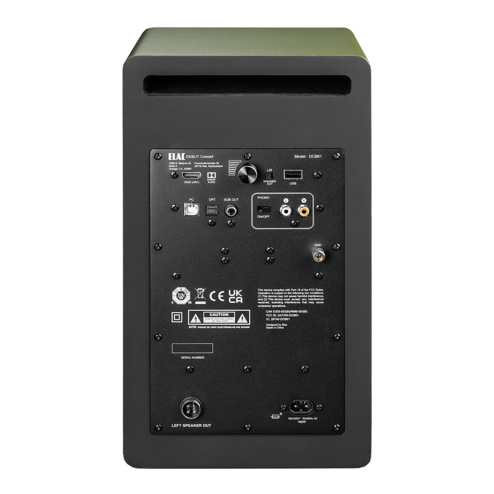 ELAC ConneX DCB61 Powered Speakers - Olive - Pair - Audio Advisor Inc.