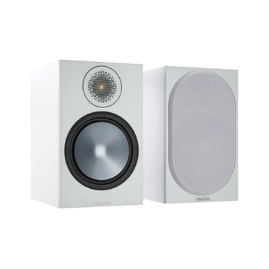 Monitor Audio Bronze 100 6G Bookshelf Speakers - White - Pair
