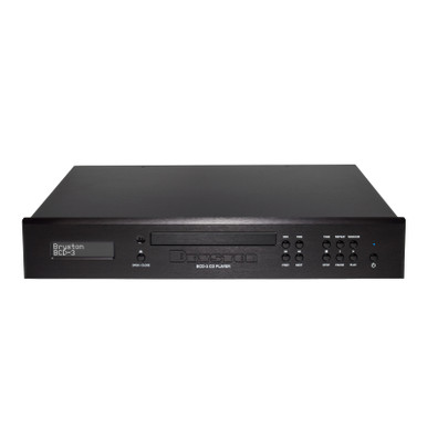 Bryston BCD-3 CD Player - Black - 17 Inch Faceplate - White Display