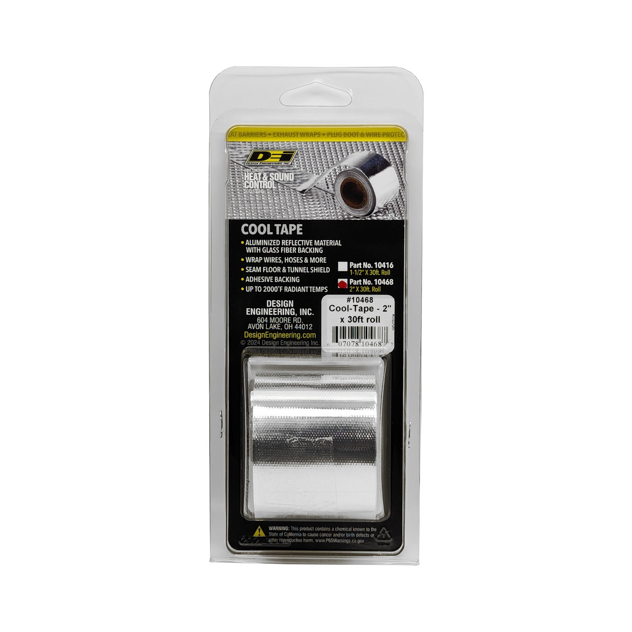 Cool Tape™ - Heat Reflective Tape 2" x 30' - Design Engineering, Inc