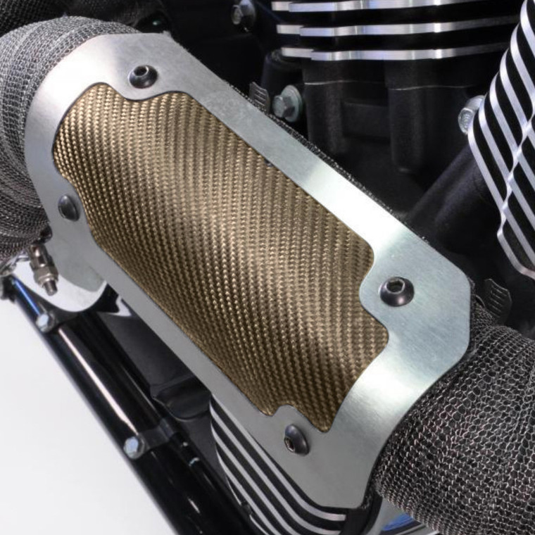 Titanium Flexible Heat Shield with Trim Ring - 4" x 8" - Design ...