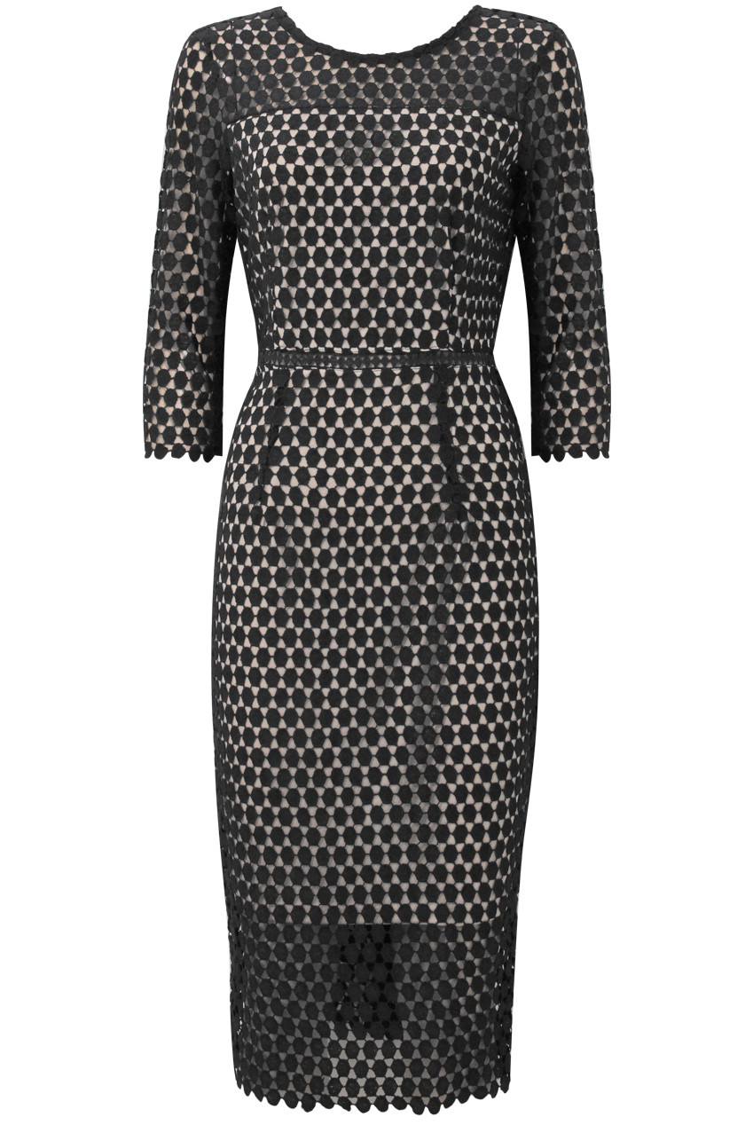 Lace Body Scallop Dress - Buy Fashion Wholesale in The UK