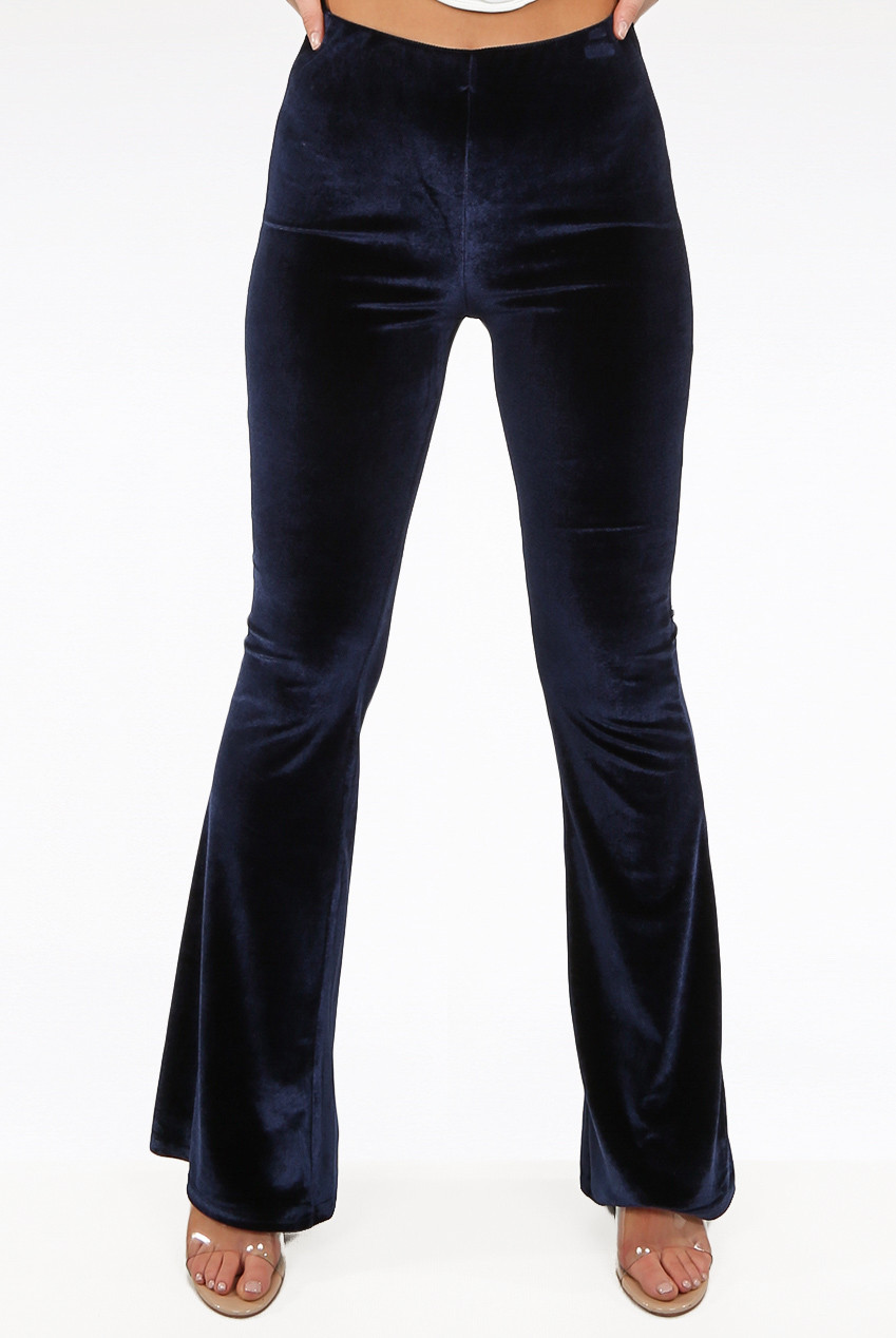 Velvet Bell Bottom Trouser - Buy Fashion Wholesale in The UK