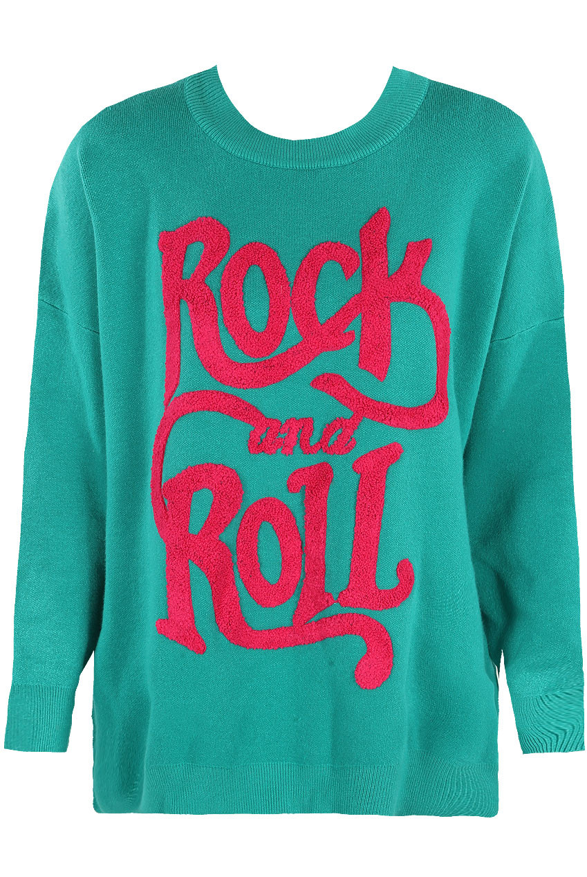 Rock And Roll Round Neck Jumper - Buy Fashion Wholesale in The UK