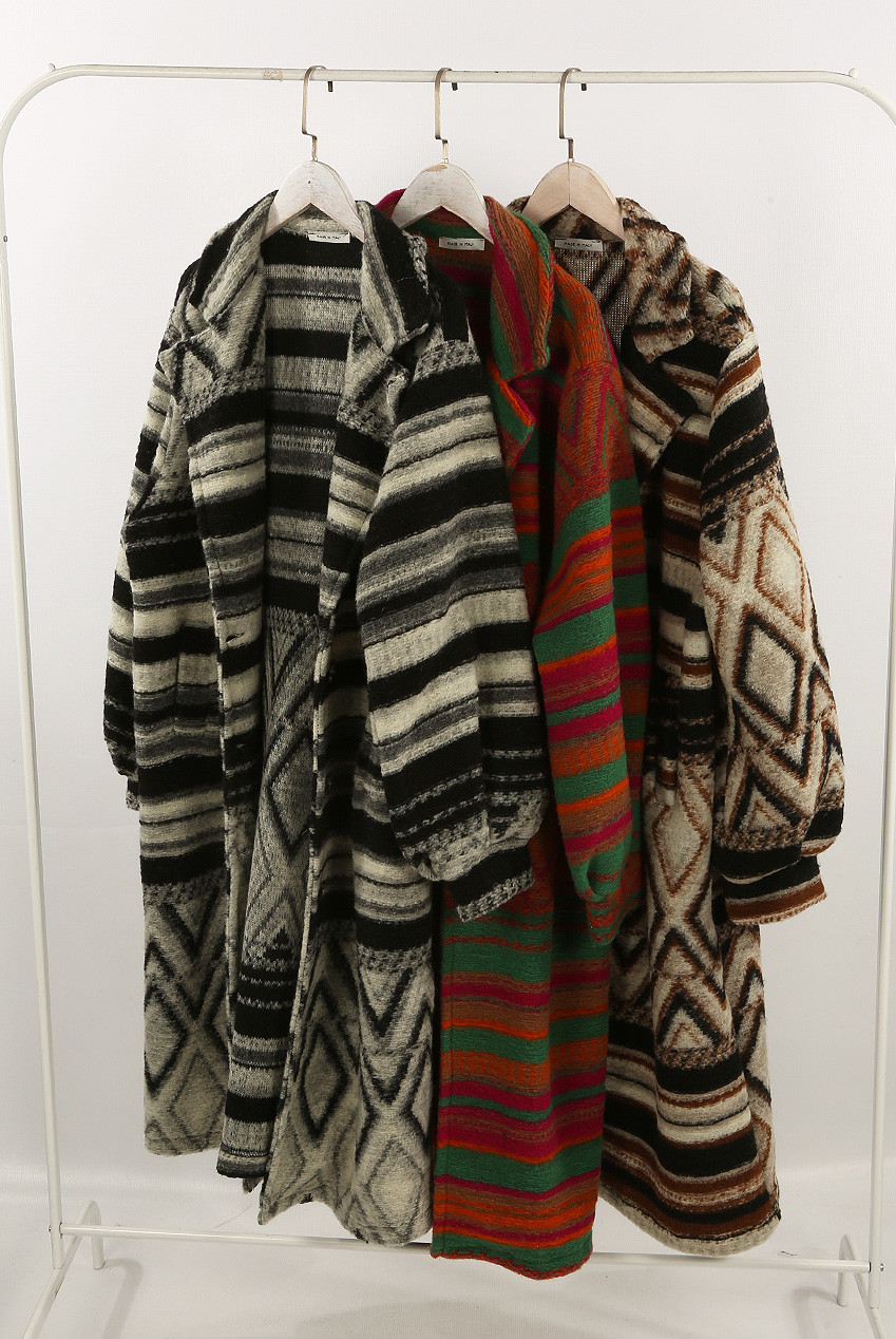 Aztec Wool Coat- Buy Fashion Wholesale in The UK