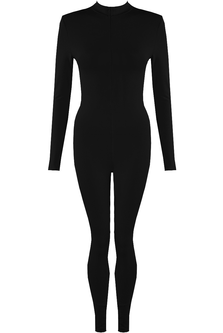 High Neck Zip Up Unitard - Buy Fashion Wholesale in The UK