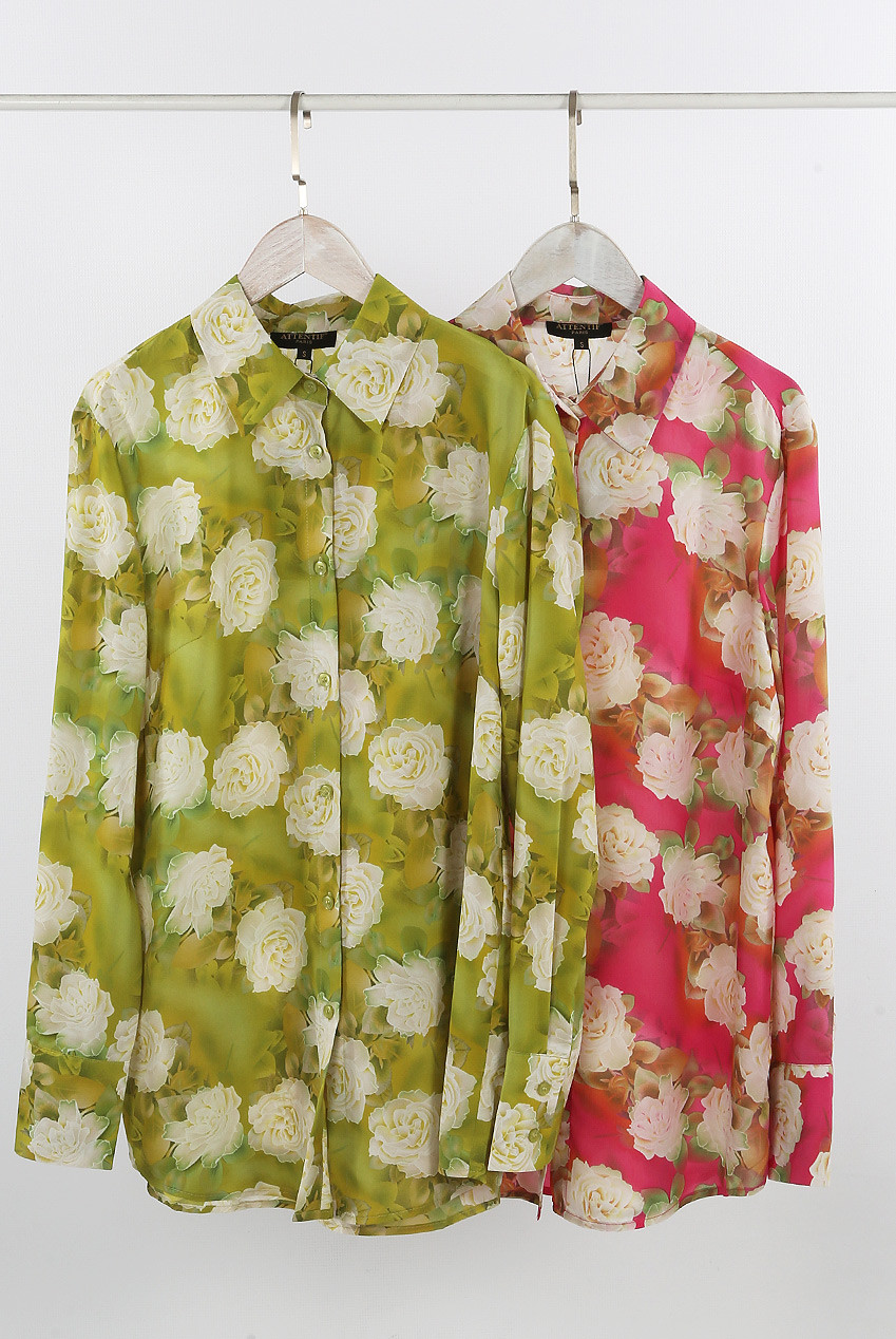 Rose Print Blouse - Buy Fashion Wholesale in The UK